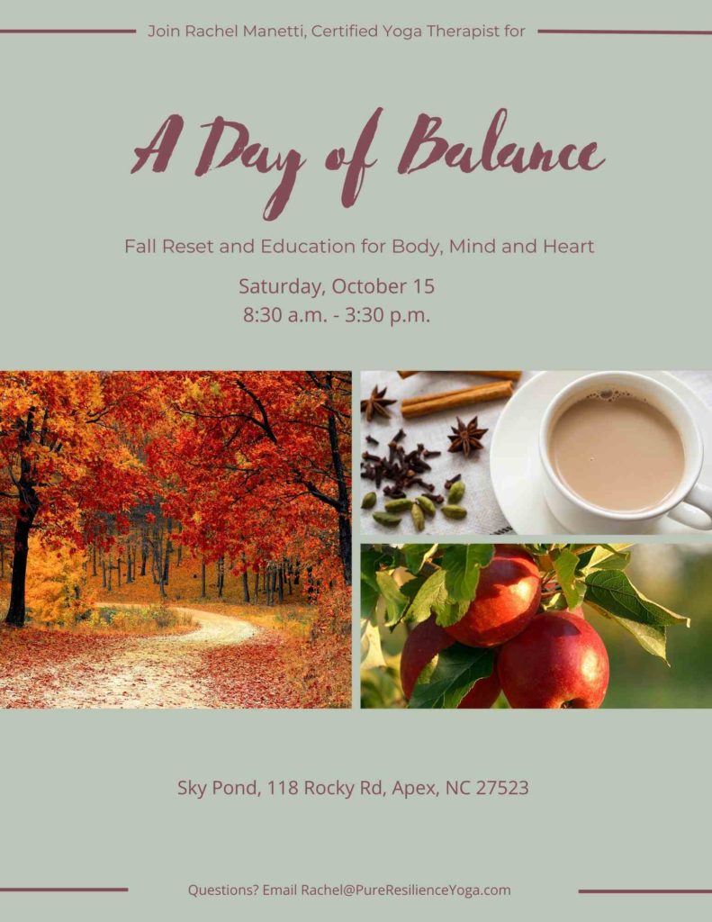 A Day of Balance - Fall Reset for Body, Mind & Heart - Pure Resilience ...